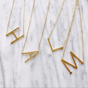 ooo | Jewelry | Monogram Pendant Necklace Initial H Anthropologie ...